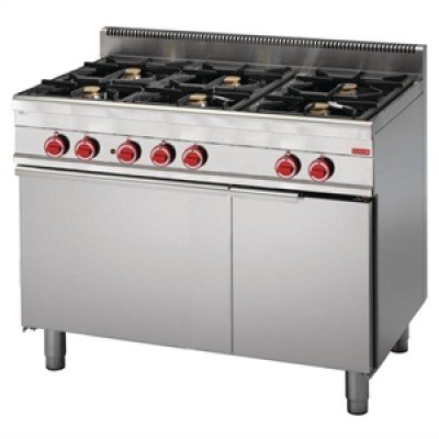 Gastro-M gasfornuis grote oven 650 lijn - RVS Gigant